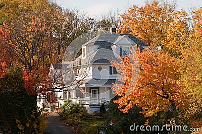 Country Home In Autumn Royalty Free Stock Images - Image: 11338229
