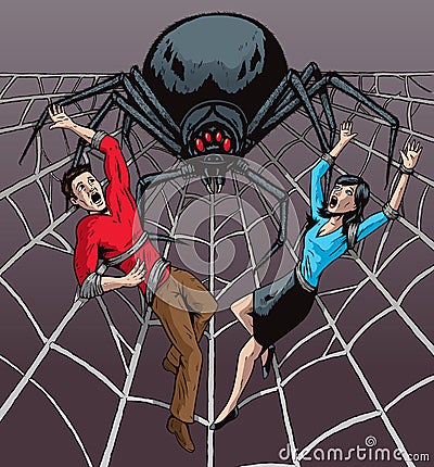 Couple In Peril Stock Vector - Image: 39343865