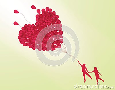 Couples Holding Balloon Stock Image - Image: 27093071