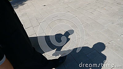 A Couples Shadow Holding Hands and Going Together Hand in Hand Stock ...