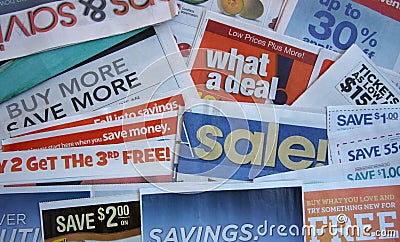 Coupon Offer With Newspaper Stock Photography - Image: 26679182