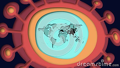 COVID_19 Coronavirus World Spread Outbreak Computer Generated Animation ...