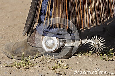 Cowboy Boot & Spur Royalty Free Stock Images - Image: 5059779