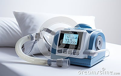 CPAP Machine On A White Background -Generative Ai Royalty-Free Stock ...
