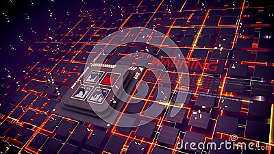 CPU Bar Charts Shining In Black Background Stock Photo | CartoonDealer ...