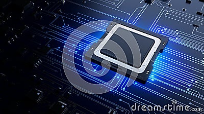 CPU . Microelectronics Technology Concept Stock Footage - Video of ...