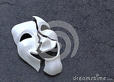 Cracked Mask Royalty Free Stock Photo - Image: 23754255