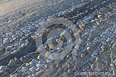 Cracked Mud Pathway With Dried Texture Royalty-Free Stock Photography ...