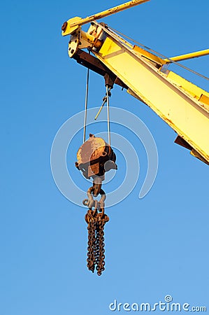 Crane Jib And Pulley Stock Photo - Image: 47546931