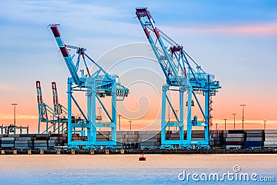 Port Newark-Elizabeth Marine Terminal Stock Photo - Image of ...