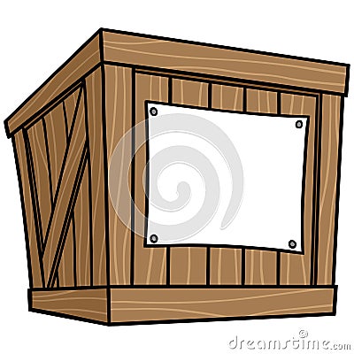 Crate Cartoon Vector Illustration | CartoonDealer.com #53834530