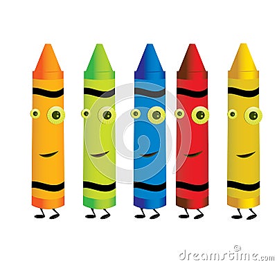 Crayon Characters 1 Royalty Free Stock Photos - Image: 10044198