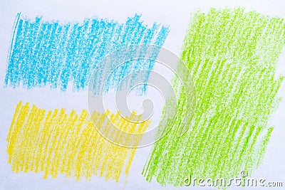 Crayon Texture. Yellow, Green, Blue Texture For Background. Stock ...