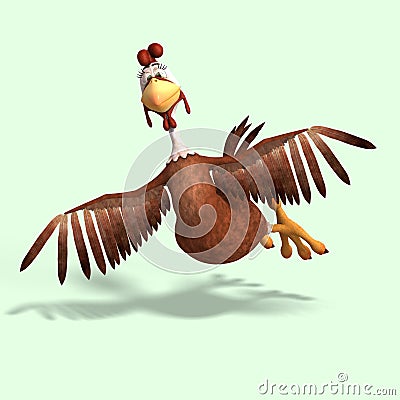 Crazy Cartoon Chicken Stock Image | CartoonDealer.com #6887917