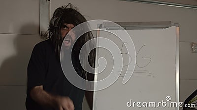 Crazy Religious Guy Ranting. Possible Cult Leader Stock Video - Video ...