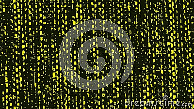 Crazy Yellow Wallpaper with Blinking Dotted Lines on Black Background ...