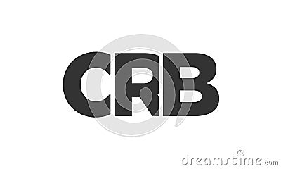 CRB Logo Design Template With Strong And Modern Bold Text. Initial ...