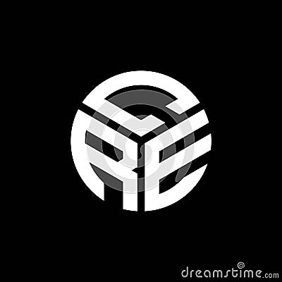 CRE Letter Logo Design On Black Background. CRE Creative Initials ...