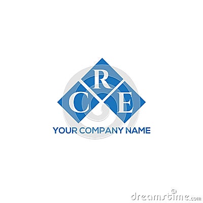 CRE Letter Logo Design On White Background. CRE Creative Initials ...