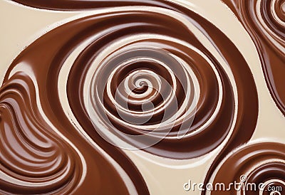 Creamy Chocolate Swirl Pattern Background Stock Photography ...