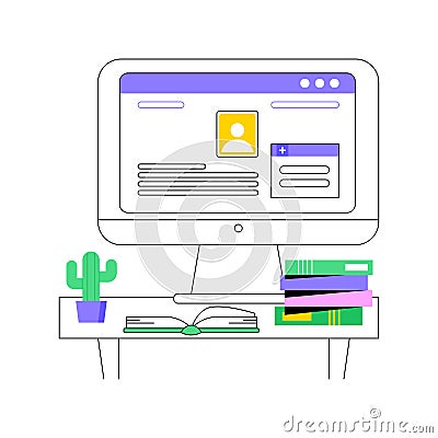 Create Class Isolated Cartoon Vector Illustrations. | CartoonDealer.com #280427943