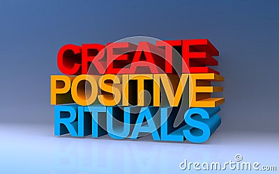 Create Positive Rituals On Blue Stock Photography | CartoonDealer.com ...