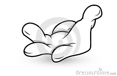 Cartoon Hand - Reaching Hands - Vector Illustration | CartoonDealer.com ...