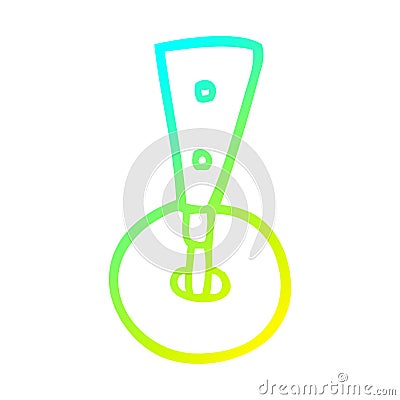 A Creative Cold Gradient Line Drawing Cartoon Caster Wheel ...