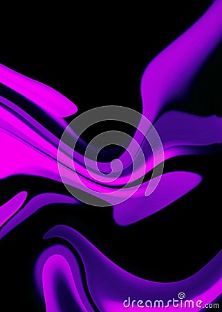 Colorful Purple Cyberpunk Abstract Background. Liquid Wave Texture ...