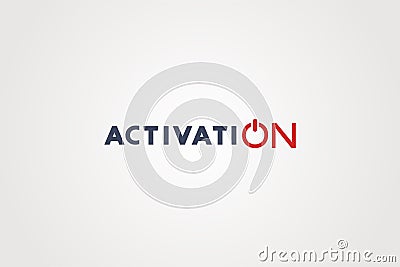 Creative Design Of Activation Symbol Vector Illustration ...