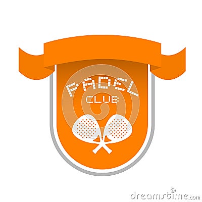 Padel Symbol Design Vector Illustration | CartoonDealer.com #113985232
