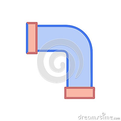 Creative Elbow Pipe Illustration For Effective Routing | CartoonDealer ...