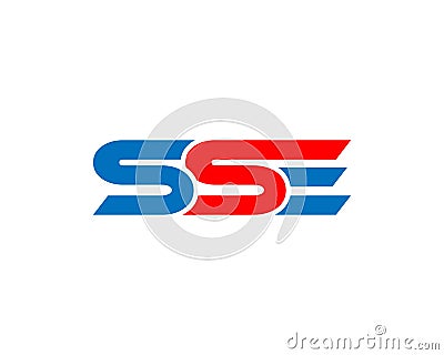 Creative Elegant Monogram SSE Logo Design Icon Premium Cartoon Vector ...