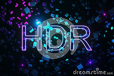 Creative Glowing Blue Cubes Background. HDR, 4K, Full HD, HDTV ...