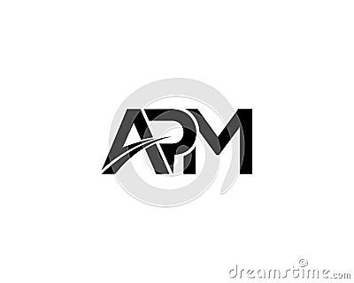 Creative Letters APM Logo Icon Design Vector Illustration ...