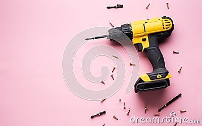 Creative Provocation: A Yellow Screwdriver On A Pink Background And ...
