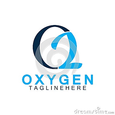 Creative And Simple Oxygen Icon Logo Design, O2, Initial O And Number 2 ...