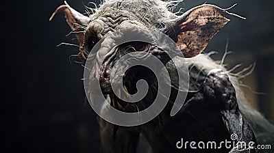 Spooky Goblin Academia: Hyper-realistic Wire Creature With Withered Rat ...