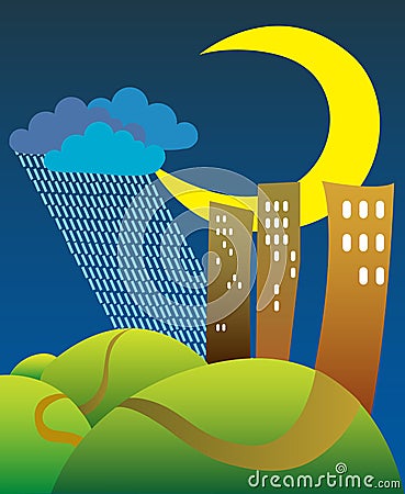 Rain Night Sky Stock Illustrations – 18,291 Rain Night Sky Stock ...