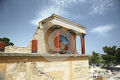 Crete Knossos Temple Royalty Free Stock Photography - Image: 4167877