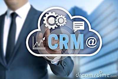 CRM Cloud Concept Is Shown By Businessman Royalty-Free Stock Photo ...