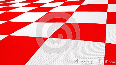 Croatian Red and White Squares Flag Stock Footage - Video of republic ...