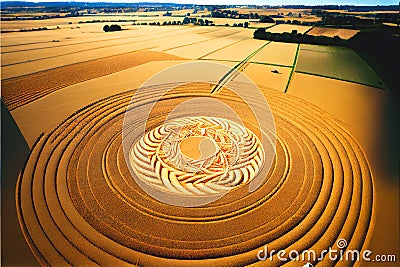 Crop Circle Formation Royalty-Free Stock Photography | CartoonDealer ...