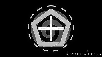 Cross Aim Icon, Computer Generated. 3d Render of Background with Target ...