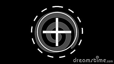 Cross Aim Icon, Computer Generated. 3d Render of Background with Target ...