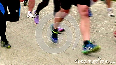 Cross country running stock video. Video of human, foot - 70185193