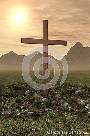 Cross Easter Sunrise Spring Morning Stock Photography - Image: 5597982