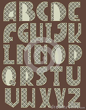 Cross English Alphabet Vector Illustration | CartoonDealer.com #47687342