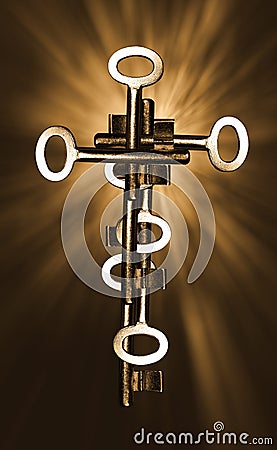 Cross Keys Royalty-Free Stock Photo | CartoonDealer.com #7080813