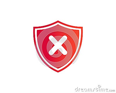 Cross Mark Icon. Deny, Close, Wrong Mark Symbol. Negative Check Mark ...